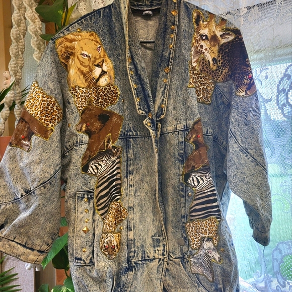 Wild Cherry | Jackets & Coats | Vintage Wild Cherry Safari Denim Jacket ...